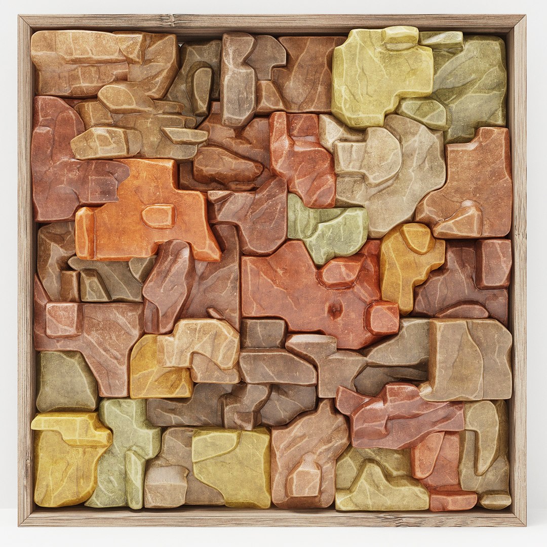 3D Model Panel Rock Stone - TurboSquid 1522022