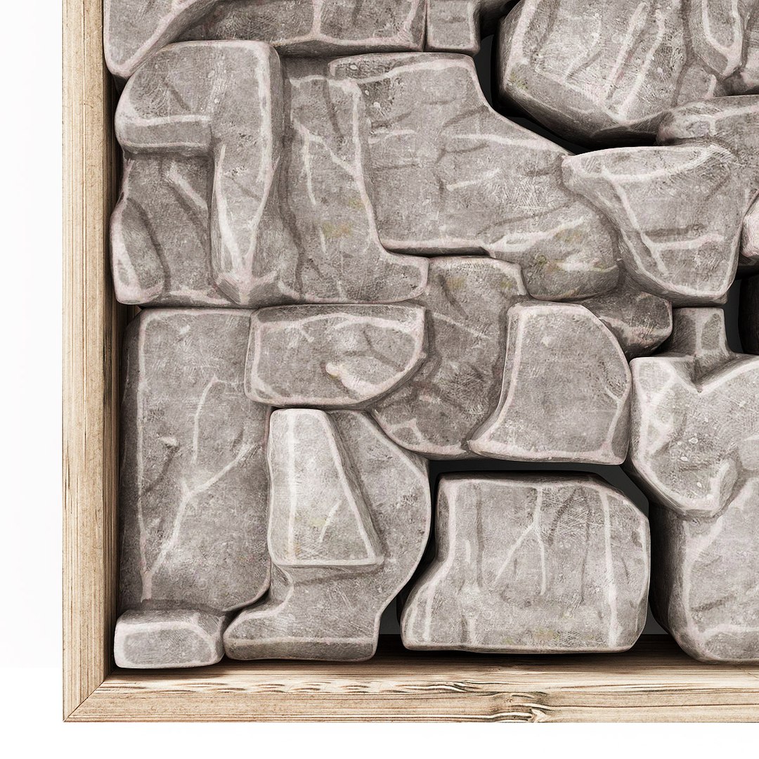 3D Model Panel Rock Stone - TurboSquid 1522022