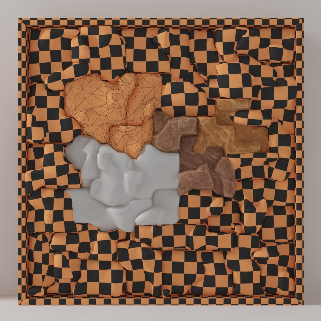 3D Model Panel Rock Stone - TurboSquid 1522022