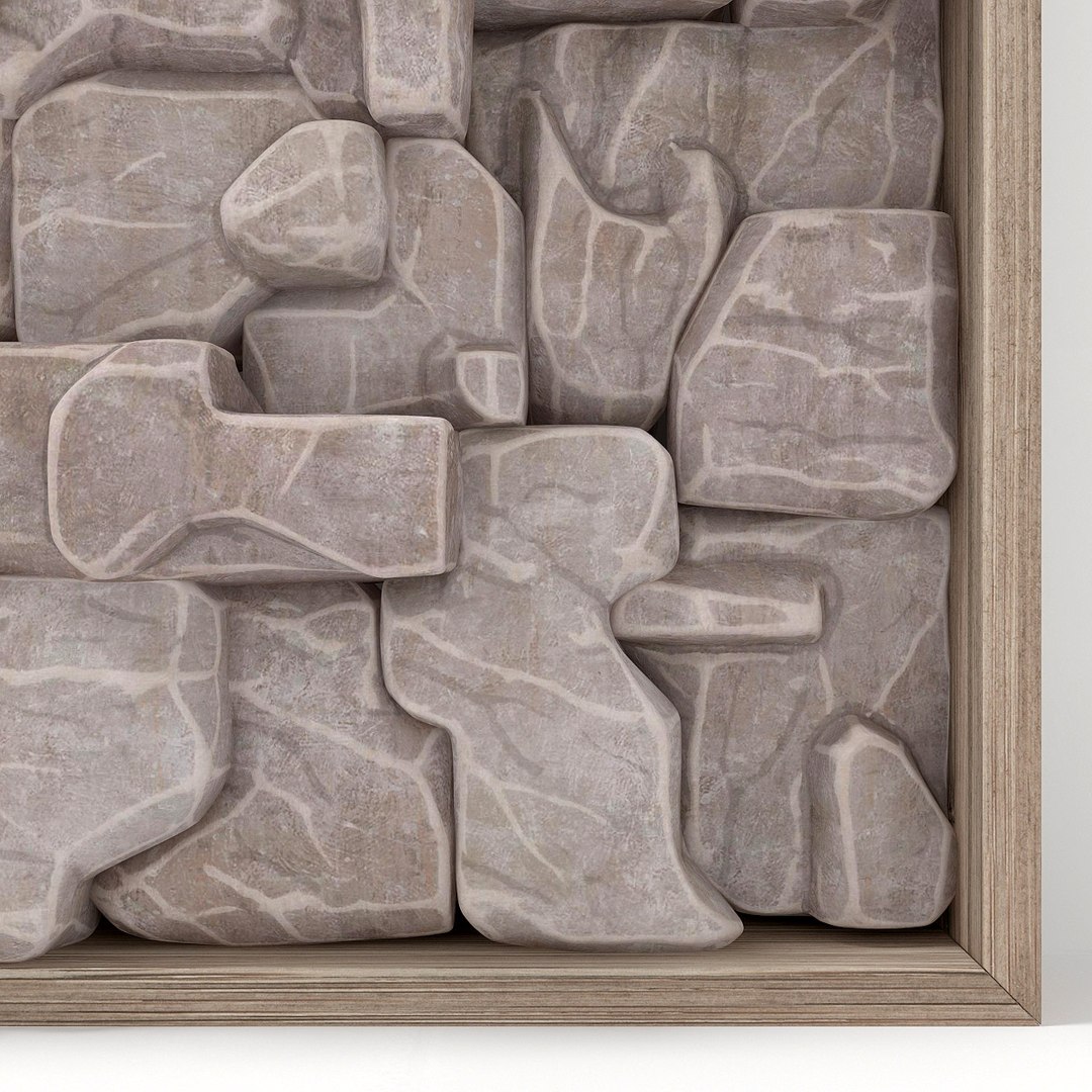 3D Model Panel Rock Stone - TurboSquid 1522022