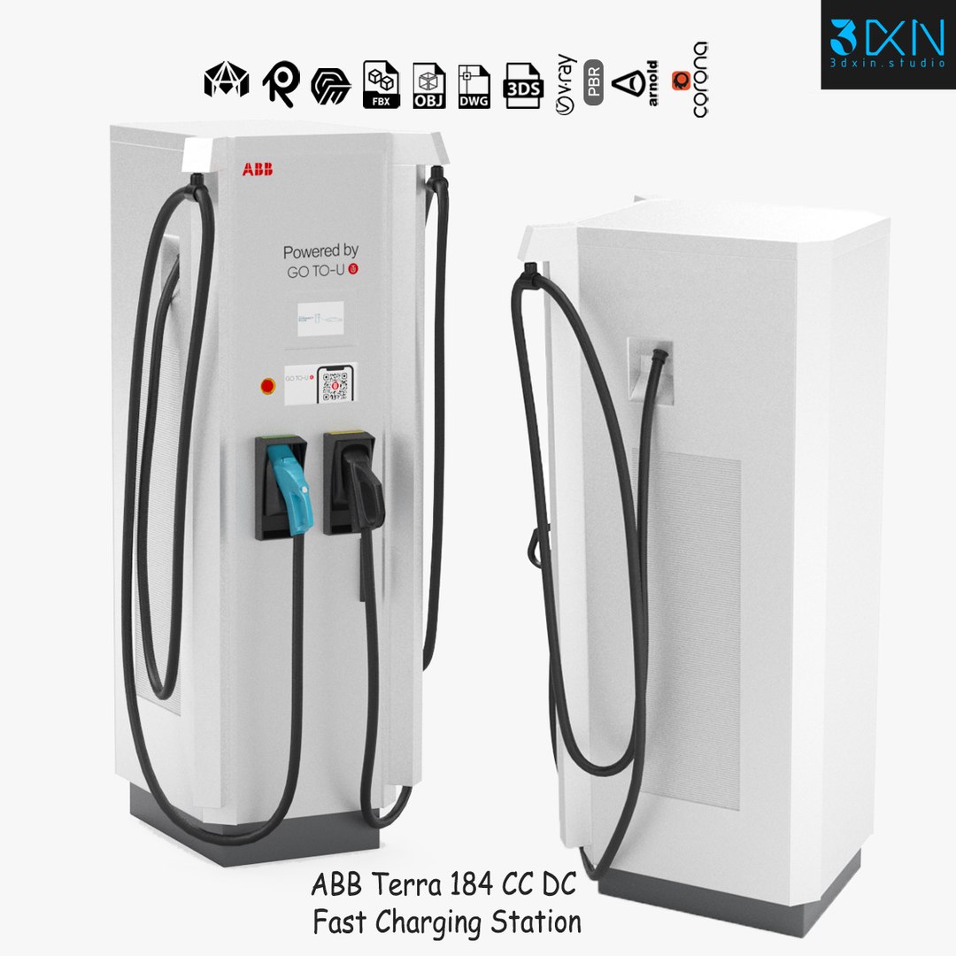 3D ABB Terra 184 CC DC Fast Charging Station Model - TurboSquid 2277873
