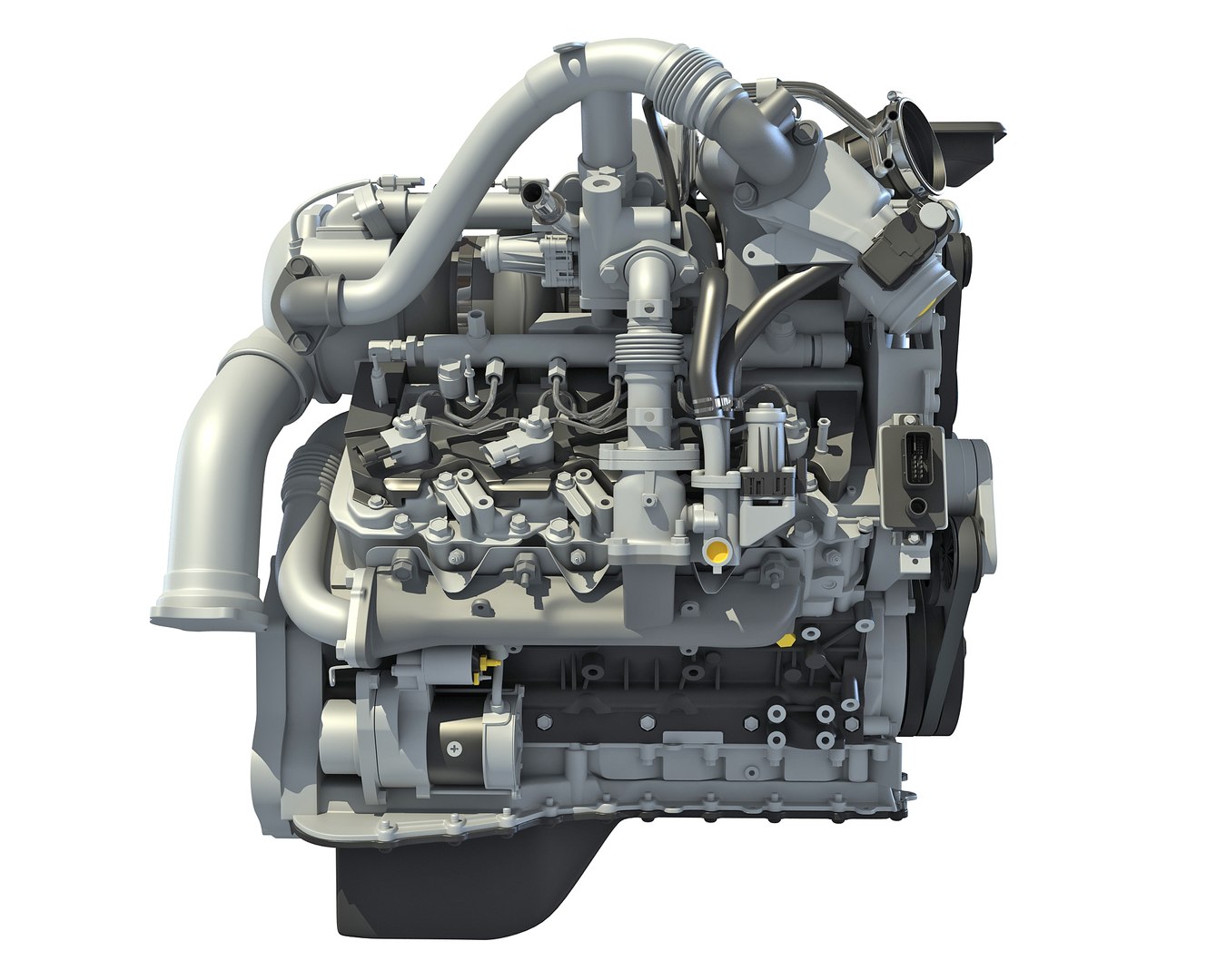 3D V8 Turbo Engine - TurboSquid 1349964