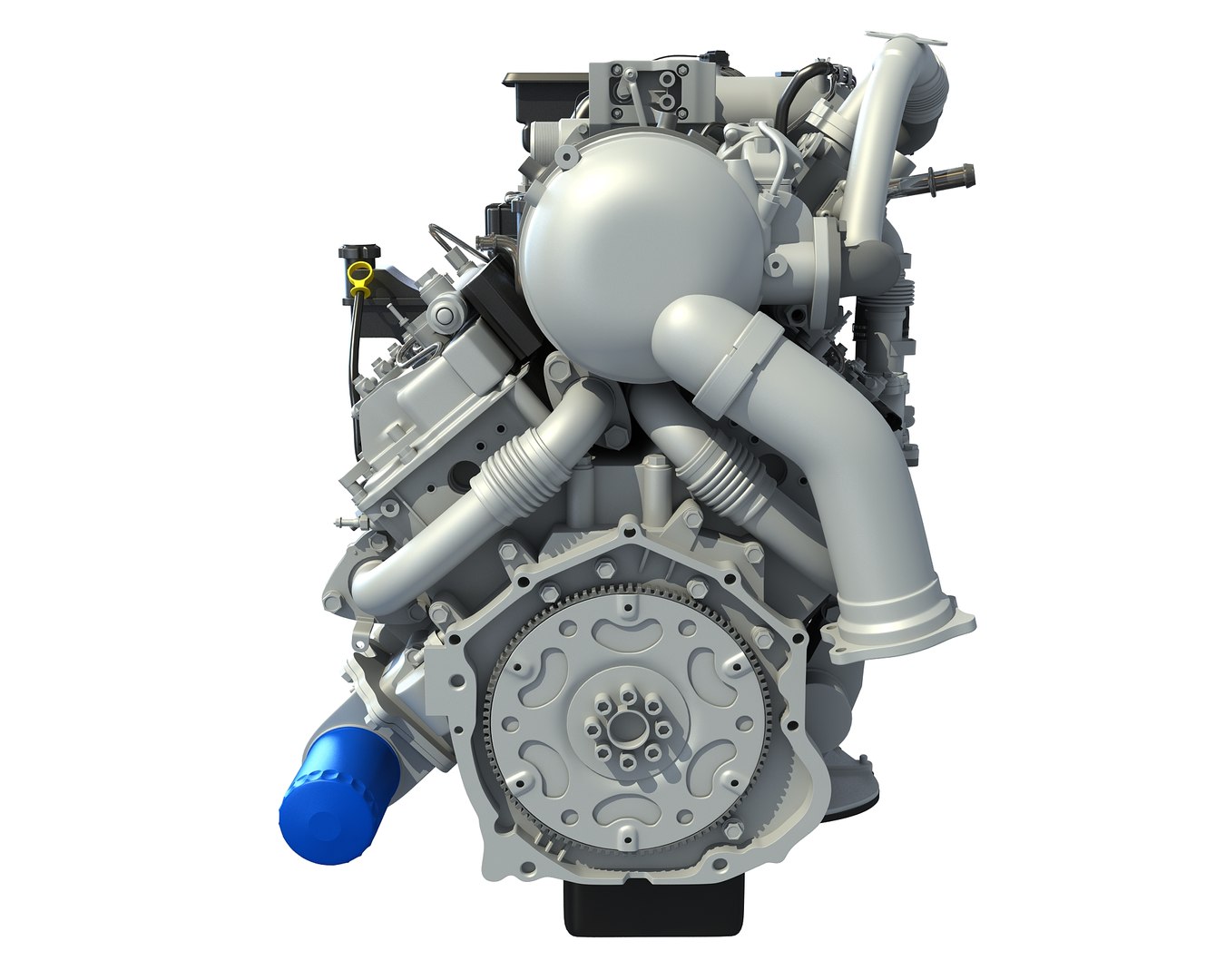 3D V8 Turbo Engine - TurboSquid 1349964