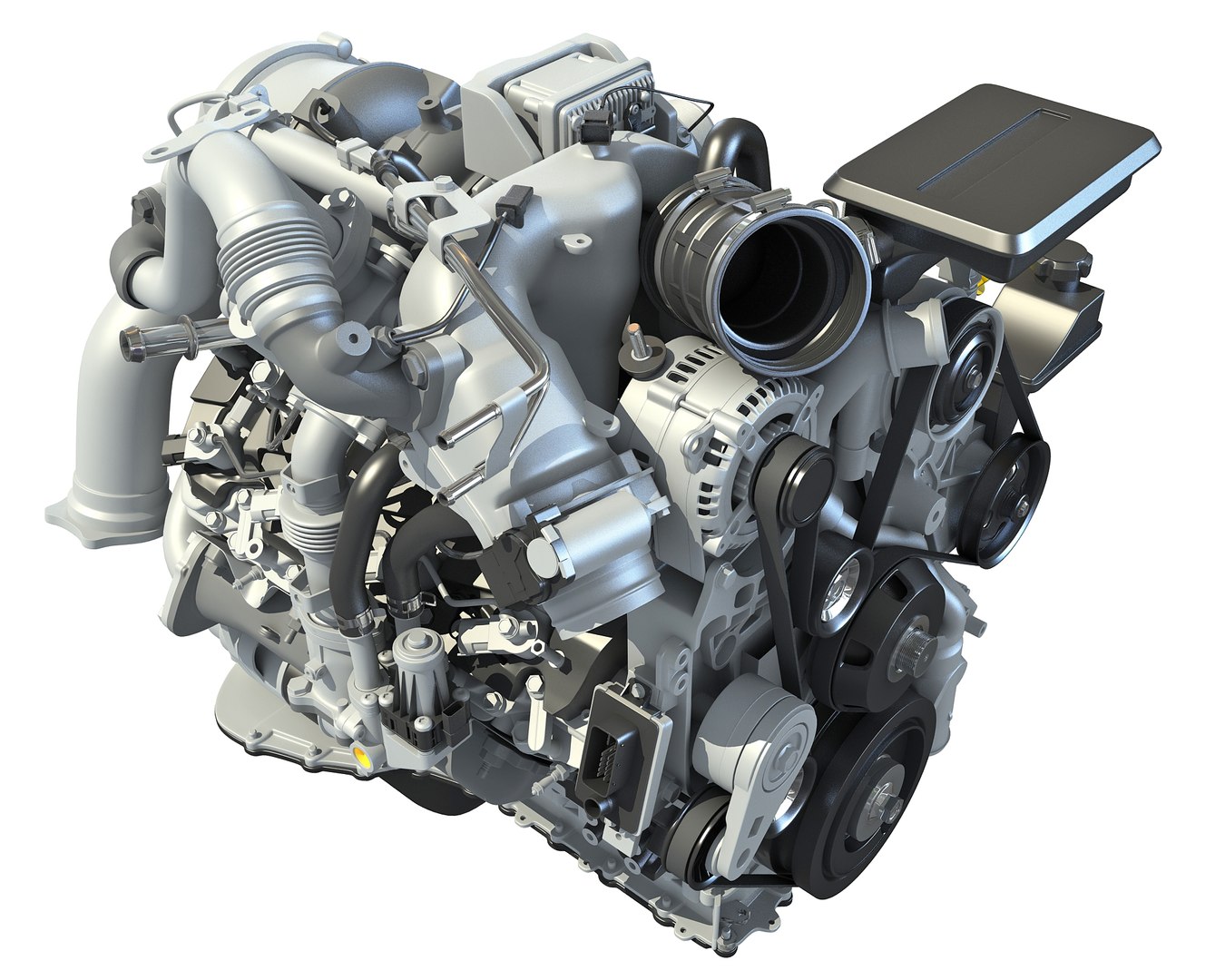 3D V8 Turbo Engine - TurboSquid 1349964