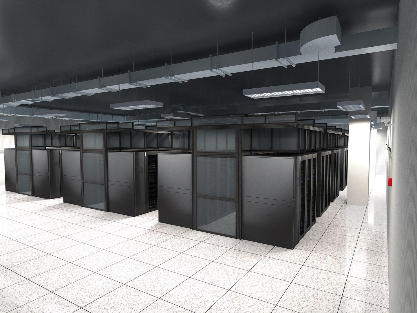 3D Computer Server Room model - TurboSquid 2123480