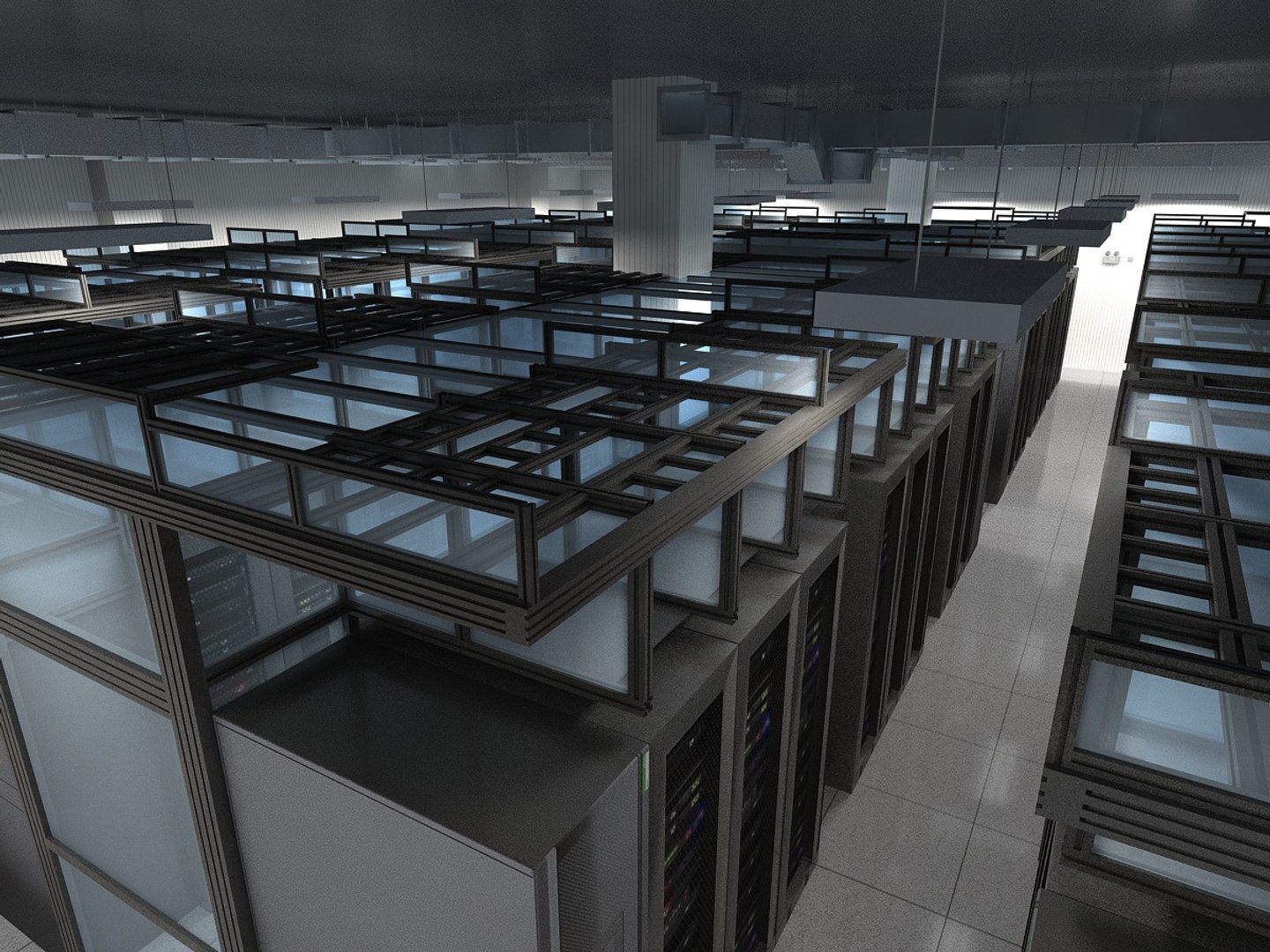 3D Computer Server Room model - TurboSquid 2123480