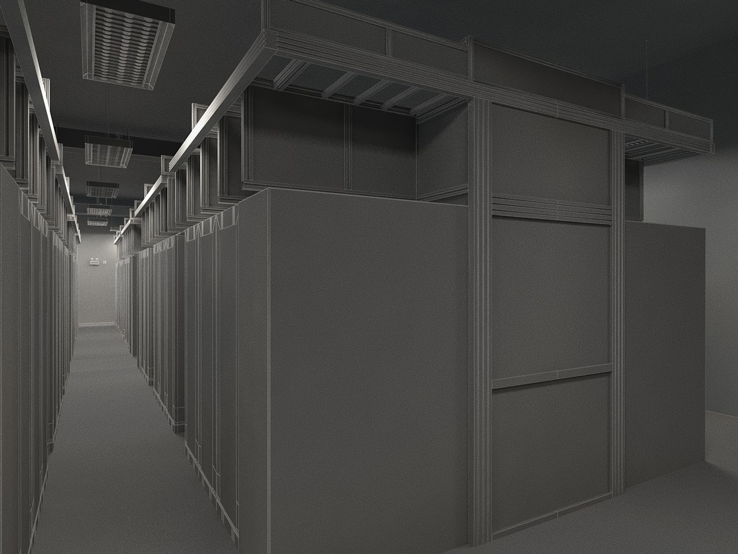 3D Computer Server Room model - TurboSquid 2123480