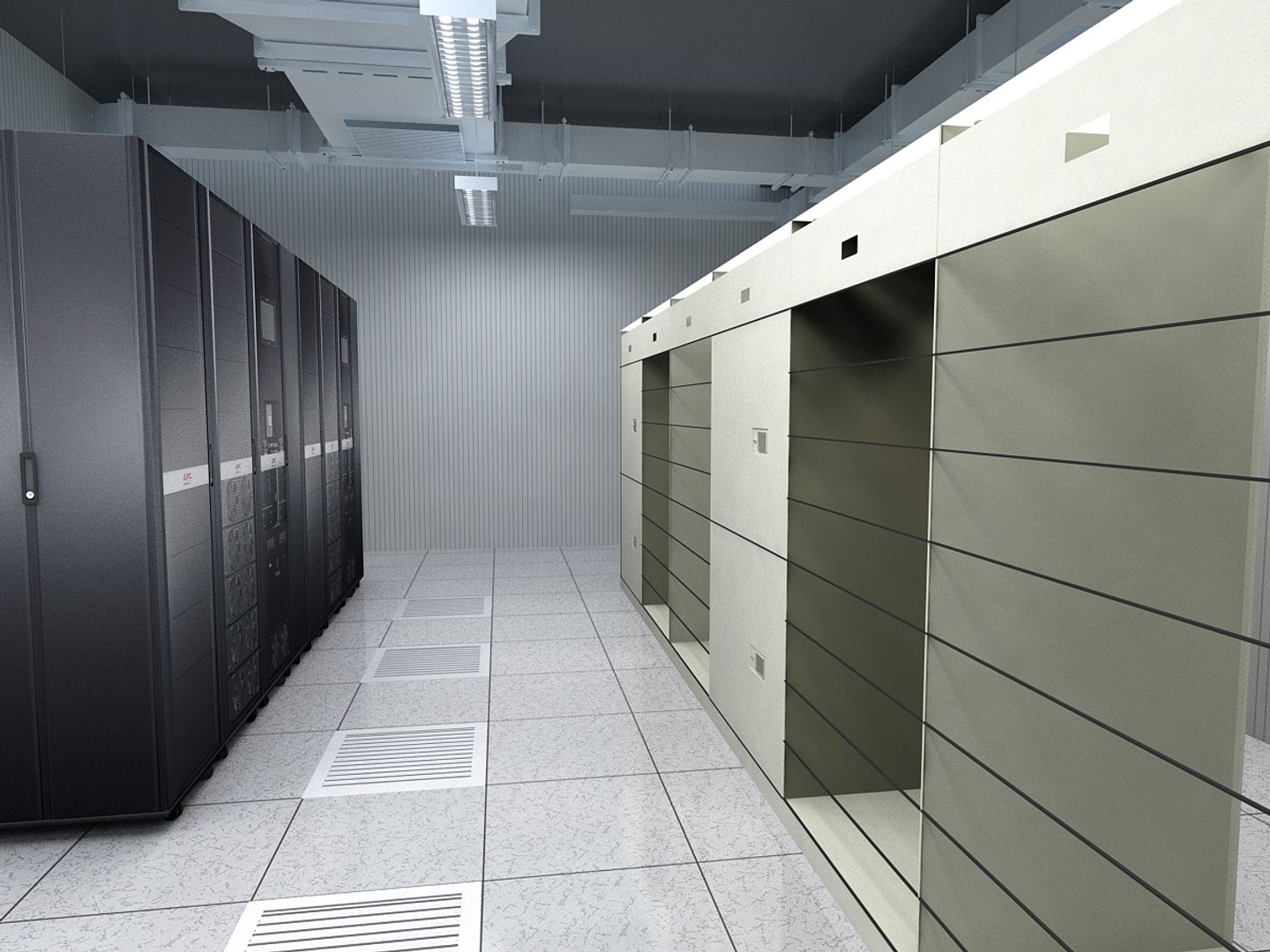 3D Computer Server Room model - TurboSquid 2123480