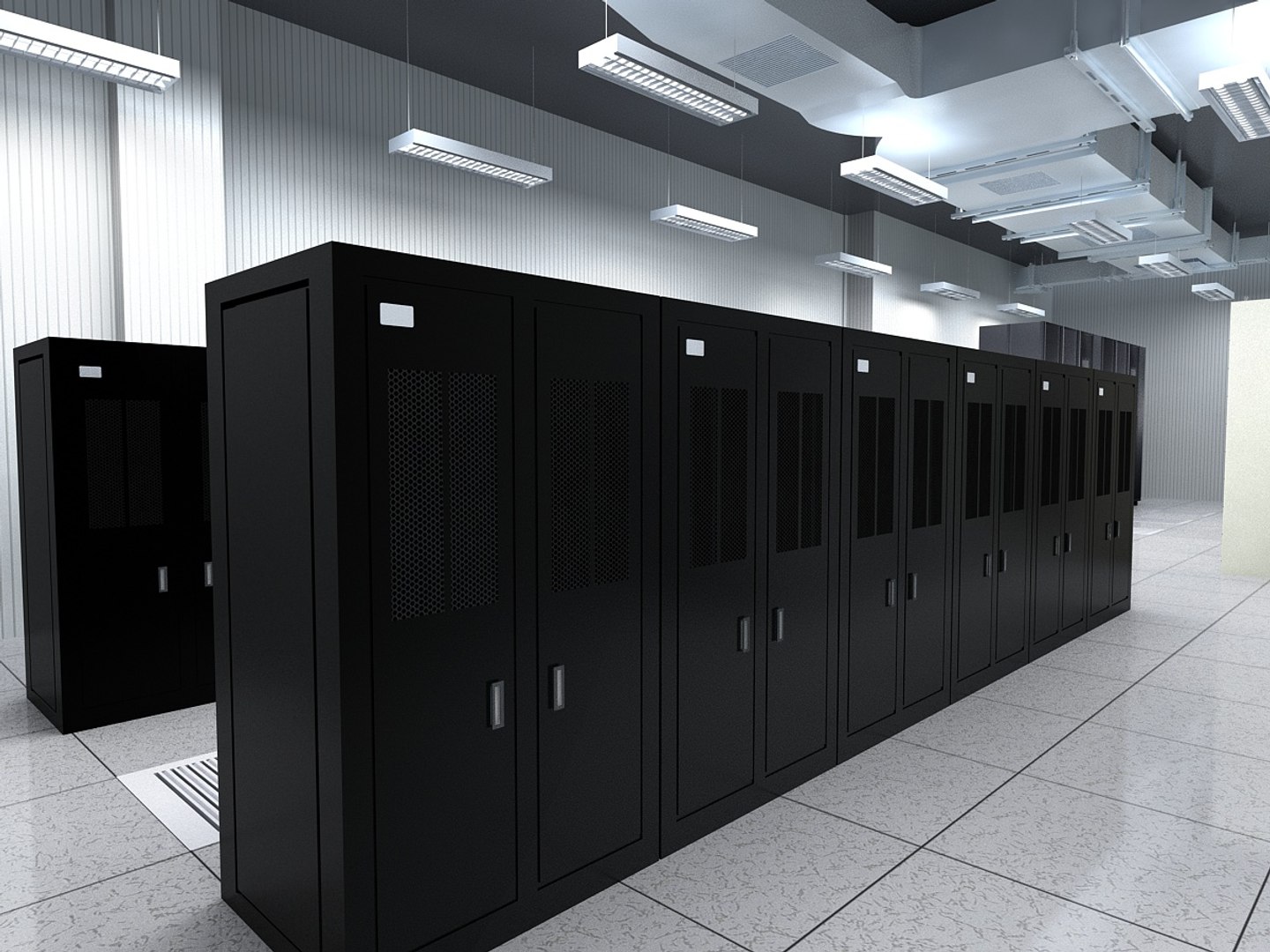3D Computer Server Room model - TurboSquid 2123480