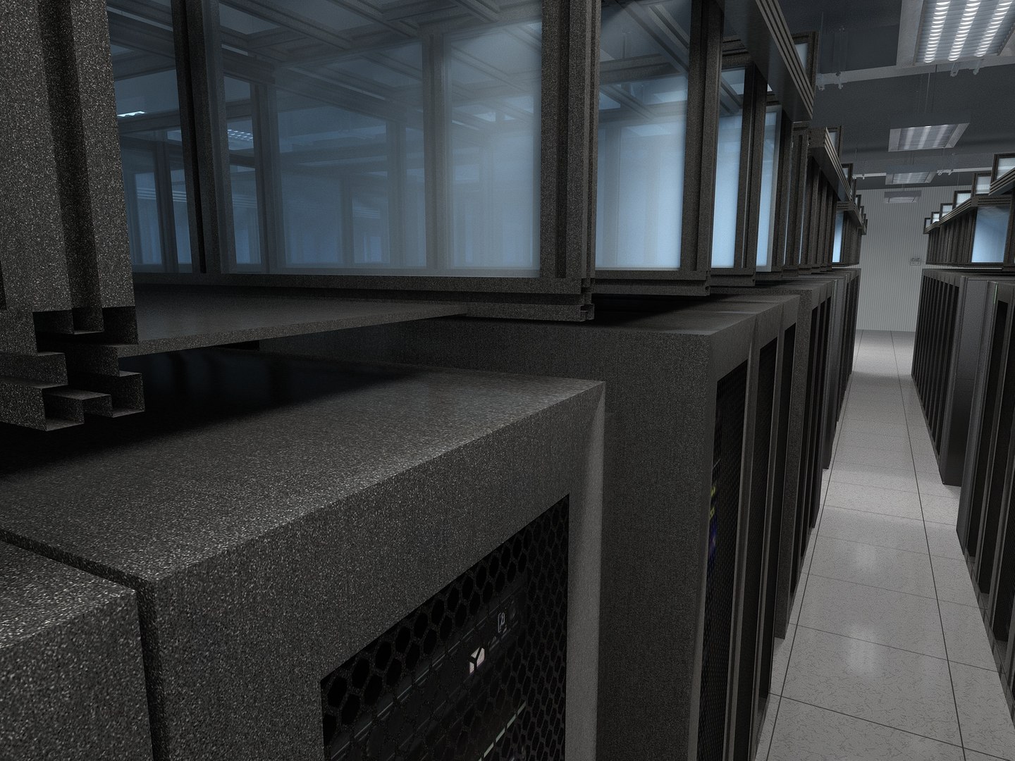 3D Computer Server Room model - TurboSquid 2123480