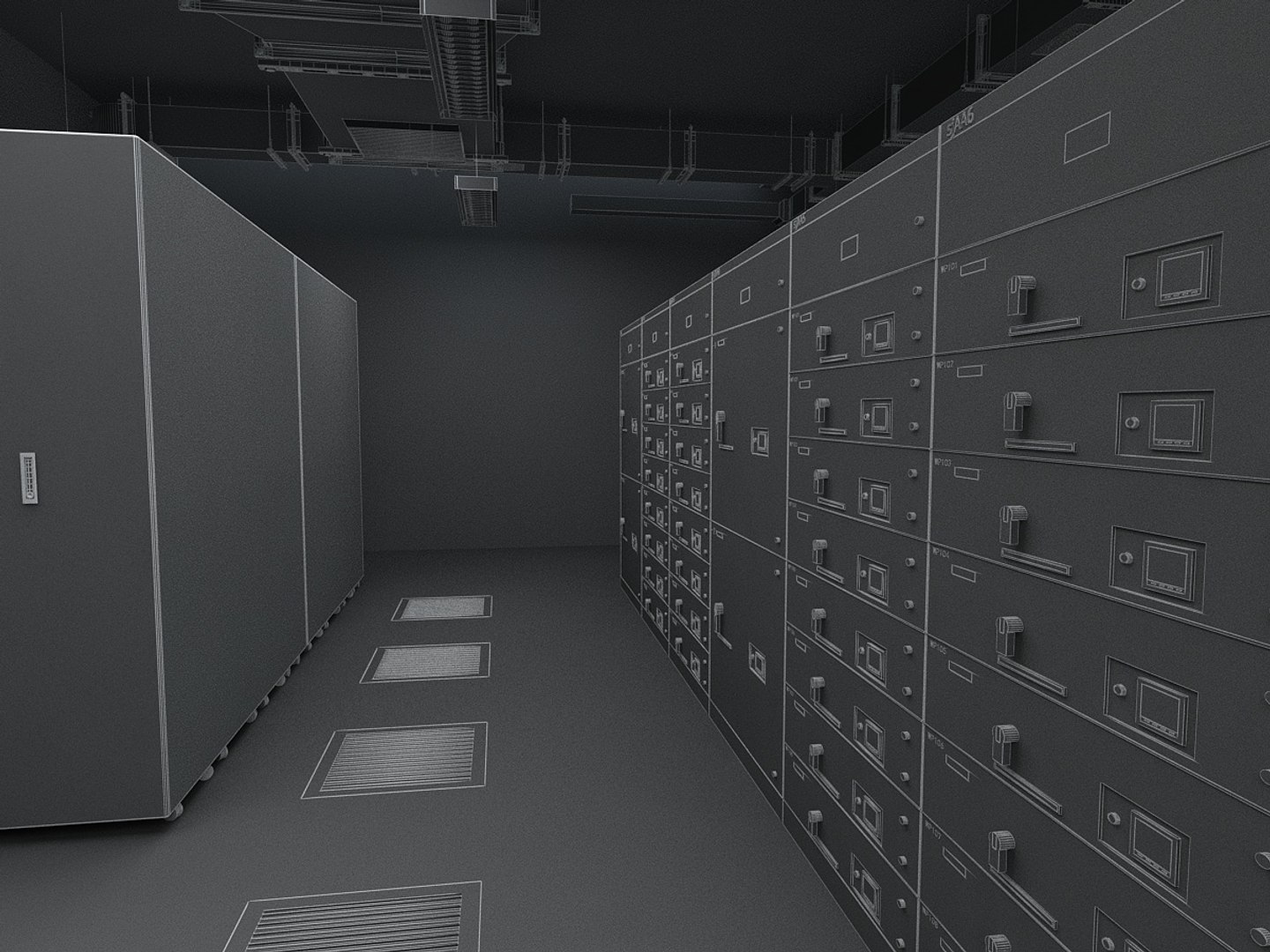 3D Computer Server Room model - TurboSquid 2123480