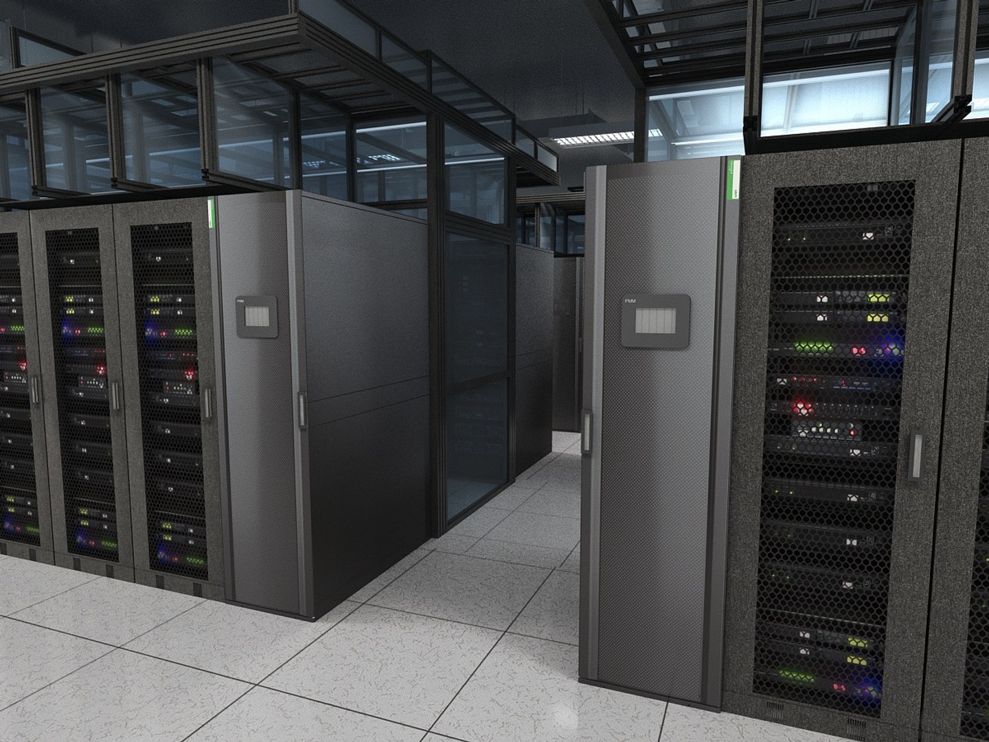 3D Computer Server Room model - TurboSquid 2123480