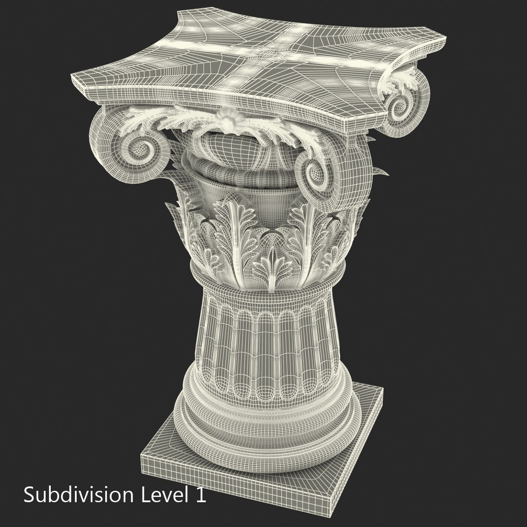 max composite order column pedestal