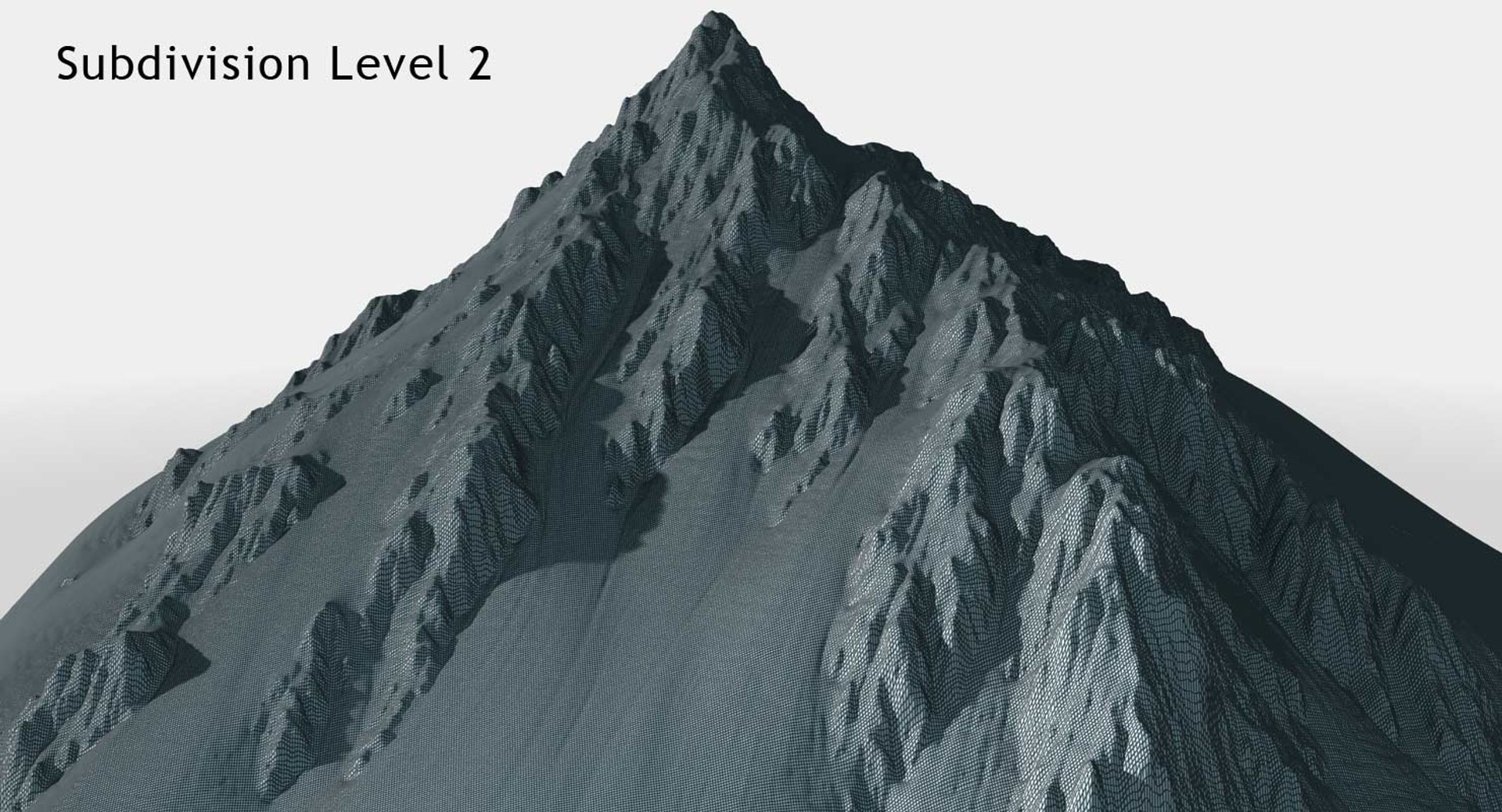 Mountain Terrain Landscape Snow 3d Max