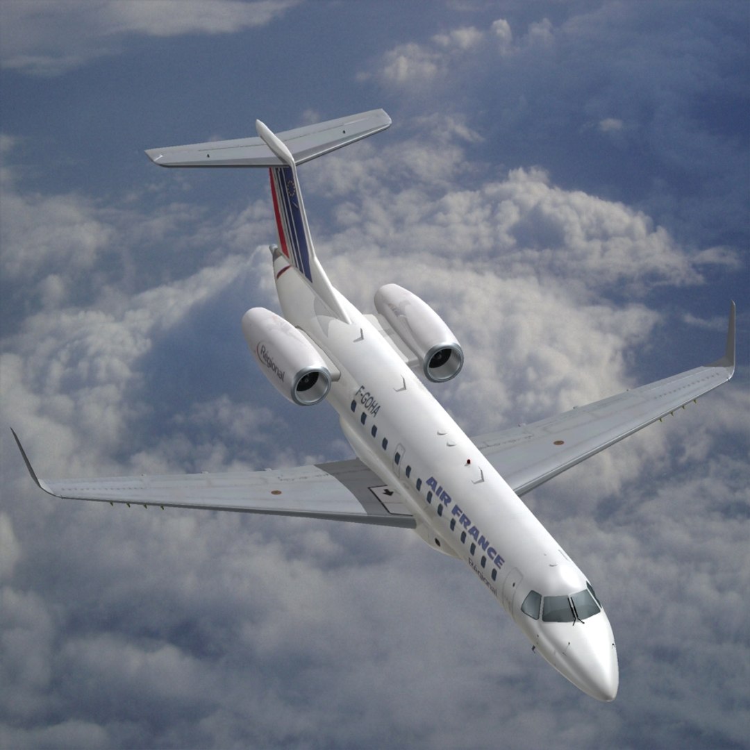 embraer erj-135 regional jet 3d 3ds