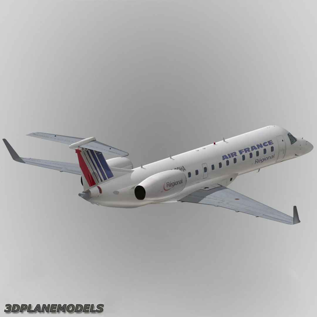 embraer erj-135 regional jet 3d 3ds