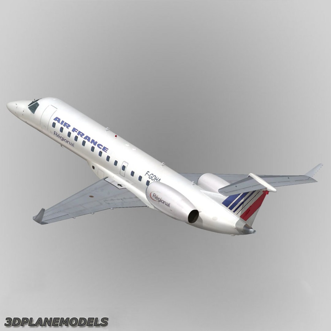 embraer erj-135 regional jet 3d 3ds