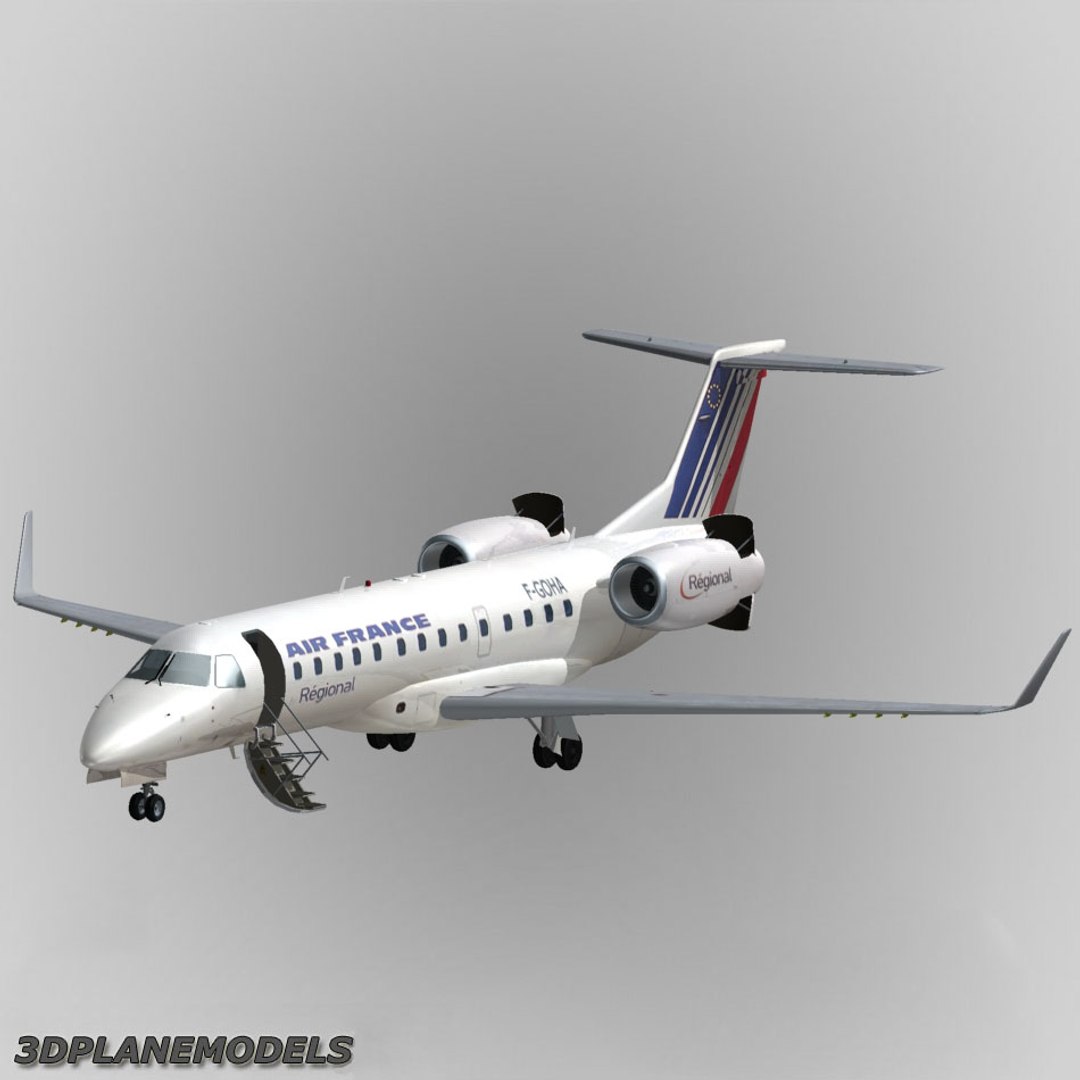 embraer erj-135 regional jet 3d 3ds