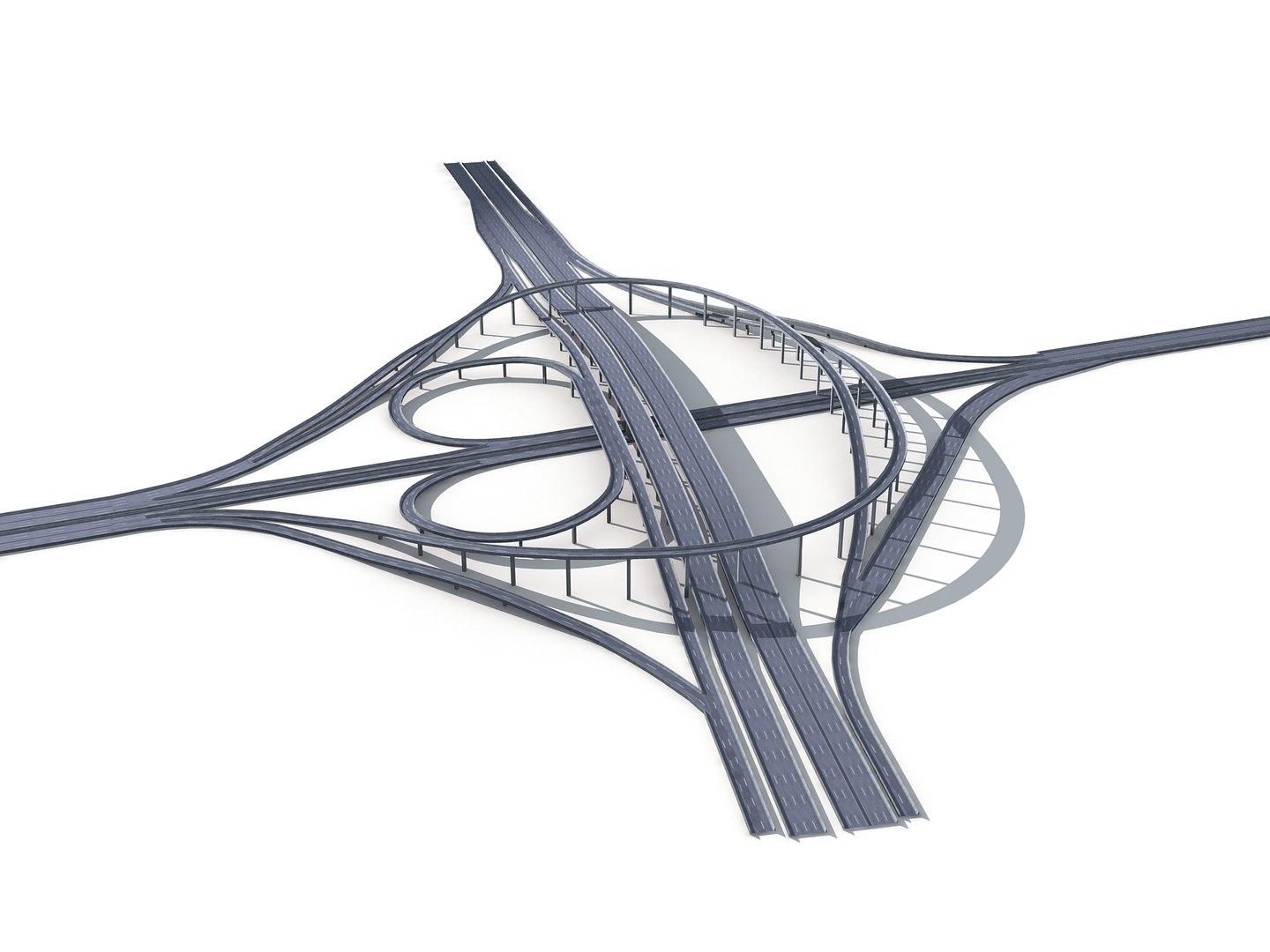 3D Model Viaduct Highway - TurboSquid 1514344