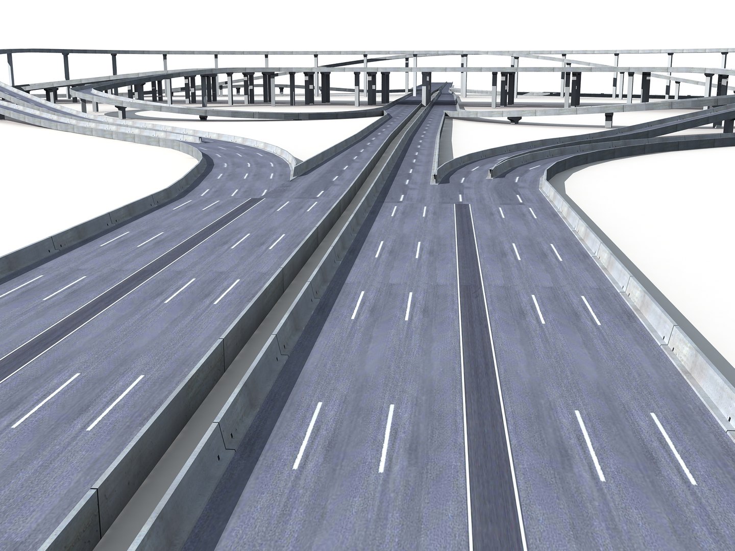 3D Model Viaduct Highway - TurboSquid 1514344