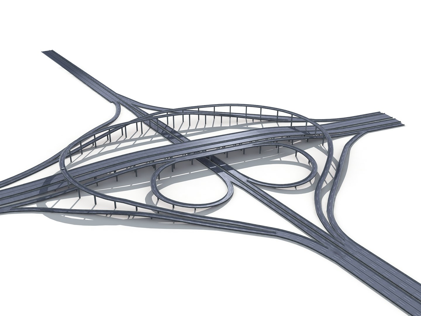 3D Model Viaduct Highway - TurboSquid 1514344