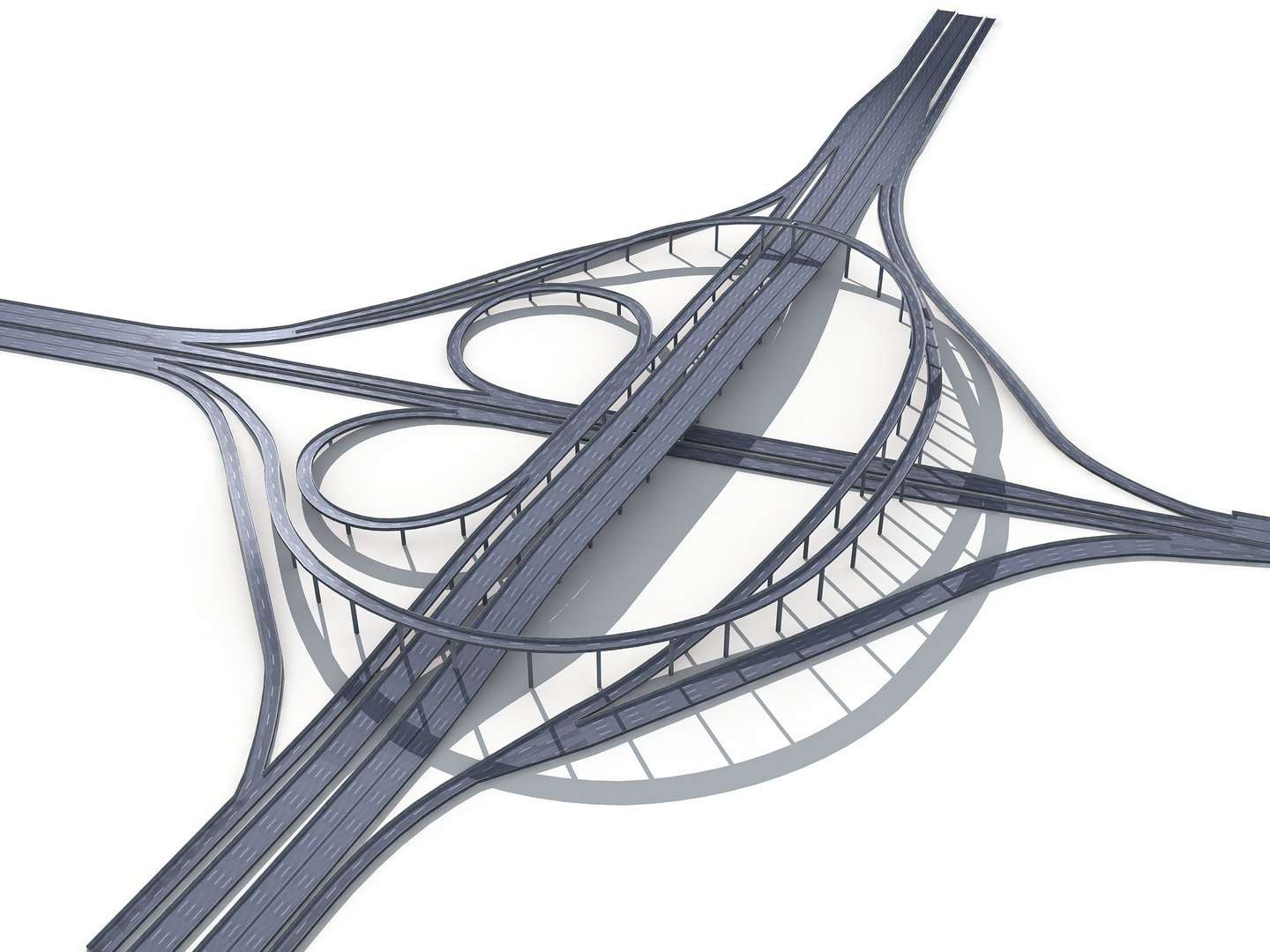 3D Model Viaduct Highway - TurboSquid 1514344