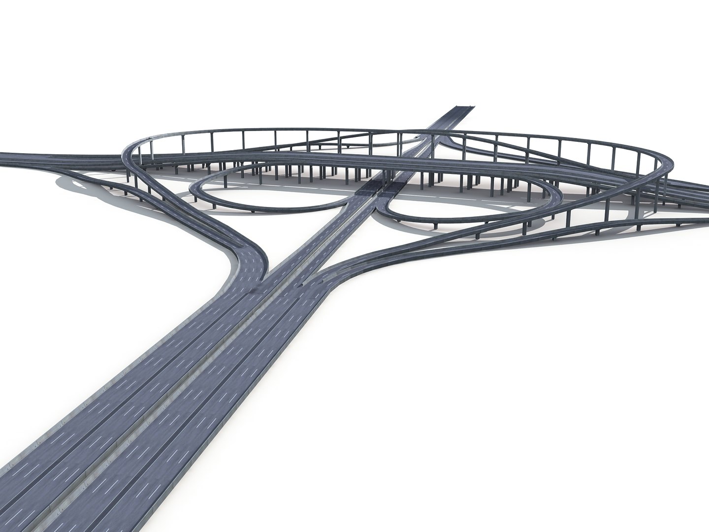 3D Model Viaduct Highway - TurboSquid 1514344