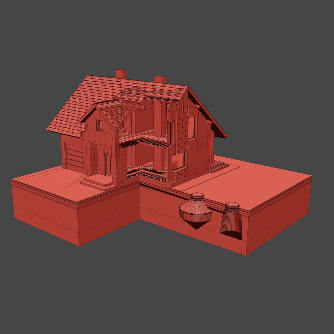 3D Model House Section - TurboSquid 1821883