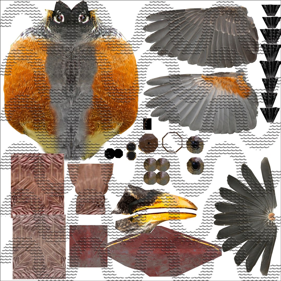 American Robin - BLENDER 3D Model - TurboSquid 2118146