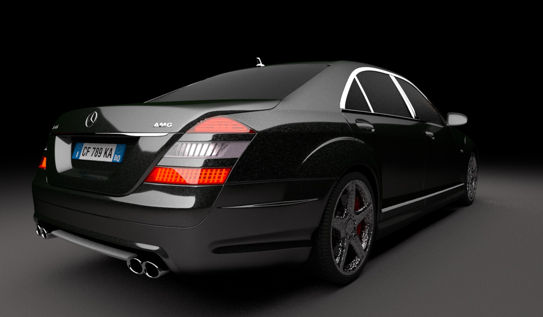 3D Mercedes S65 Model - TurboSquid 1414235