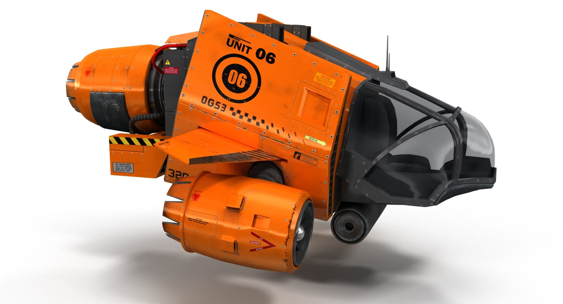 Realistic Sci Fi Spacecraft 3D Model - TurboSquid 1157472