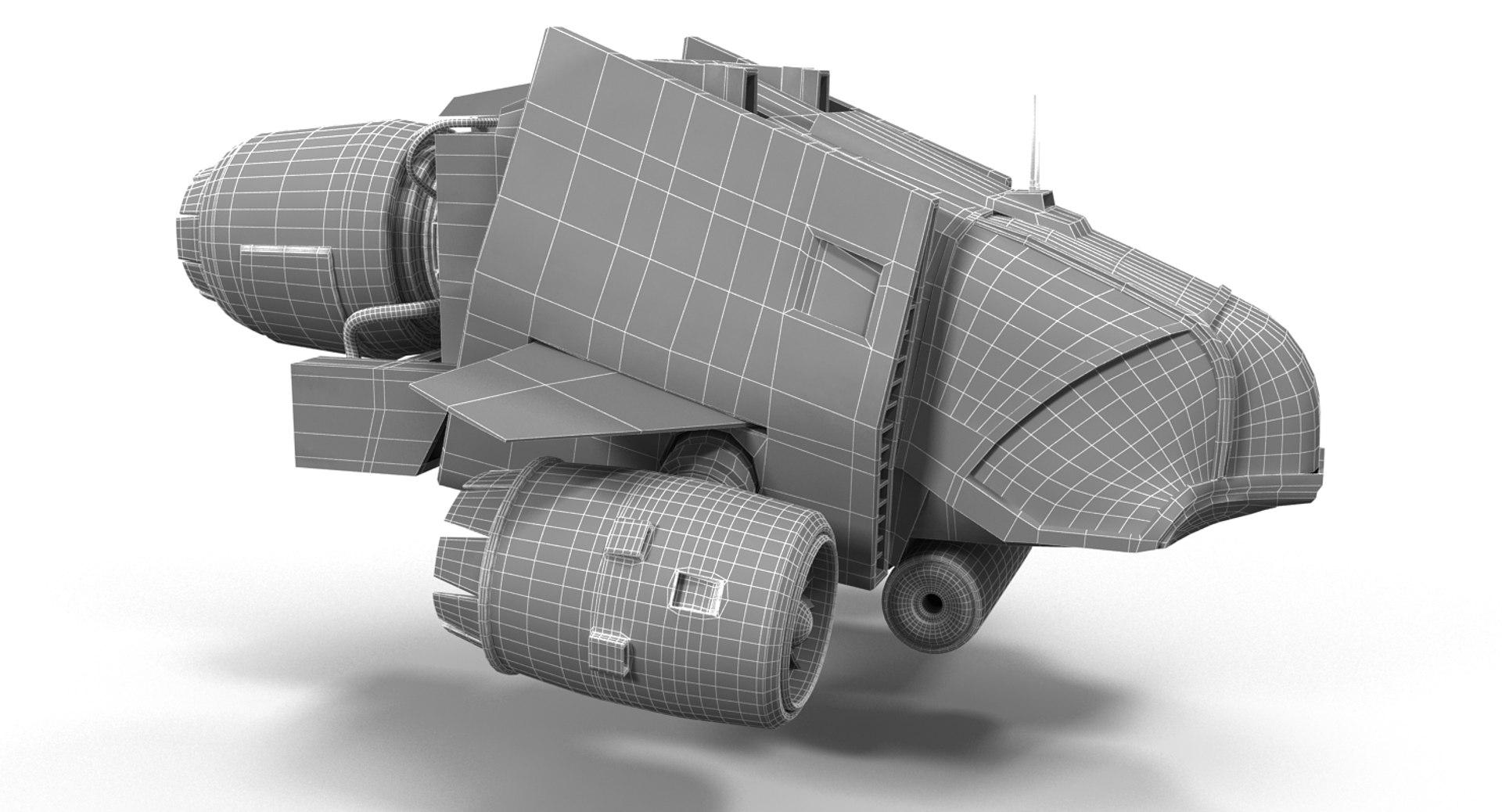 Realistic sci fi spacecraft 3D model - TurboSquid 1157472