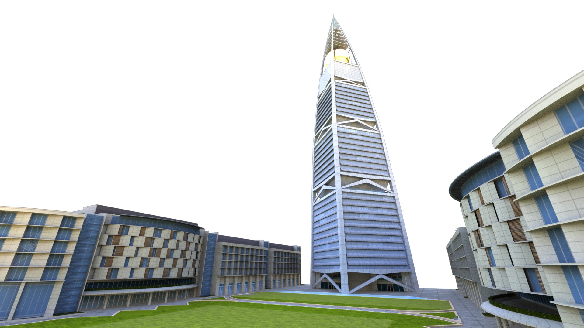 3D Al Faisaliah Center Riyadh - TurboSquid 1971445