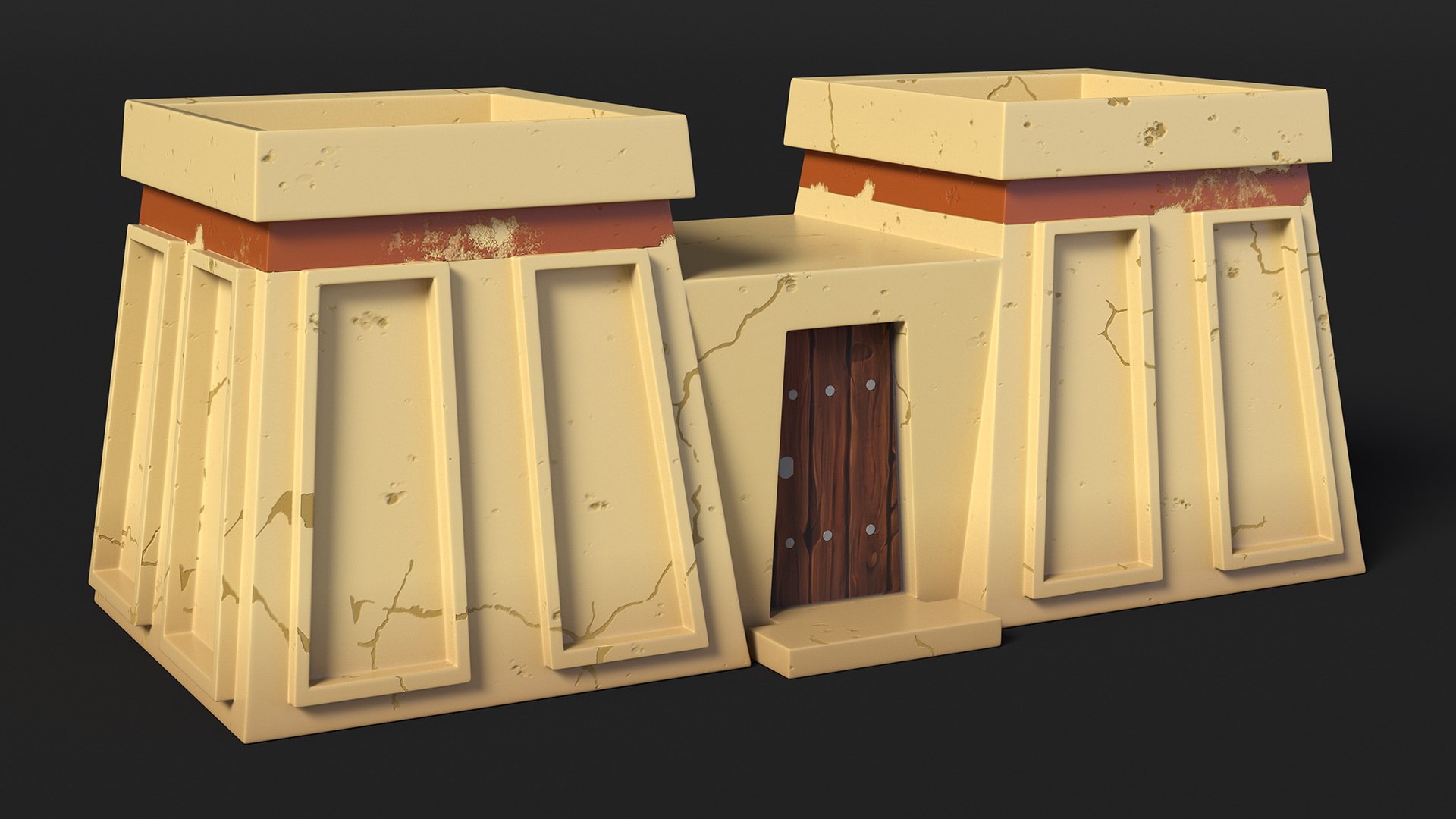 Stylized Arab Gate To The Yard 3D Model - TurboSquid 2203994