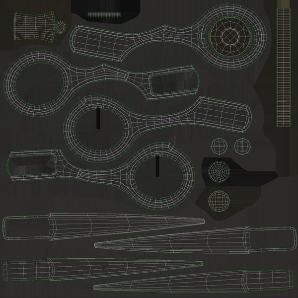 3D model barber scissors ar - TurboSquid 1294006