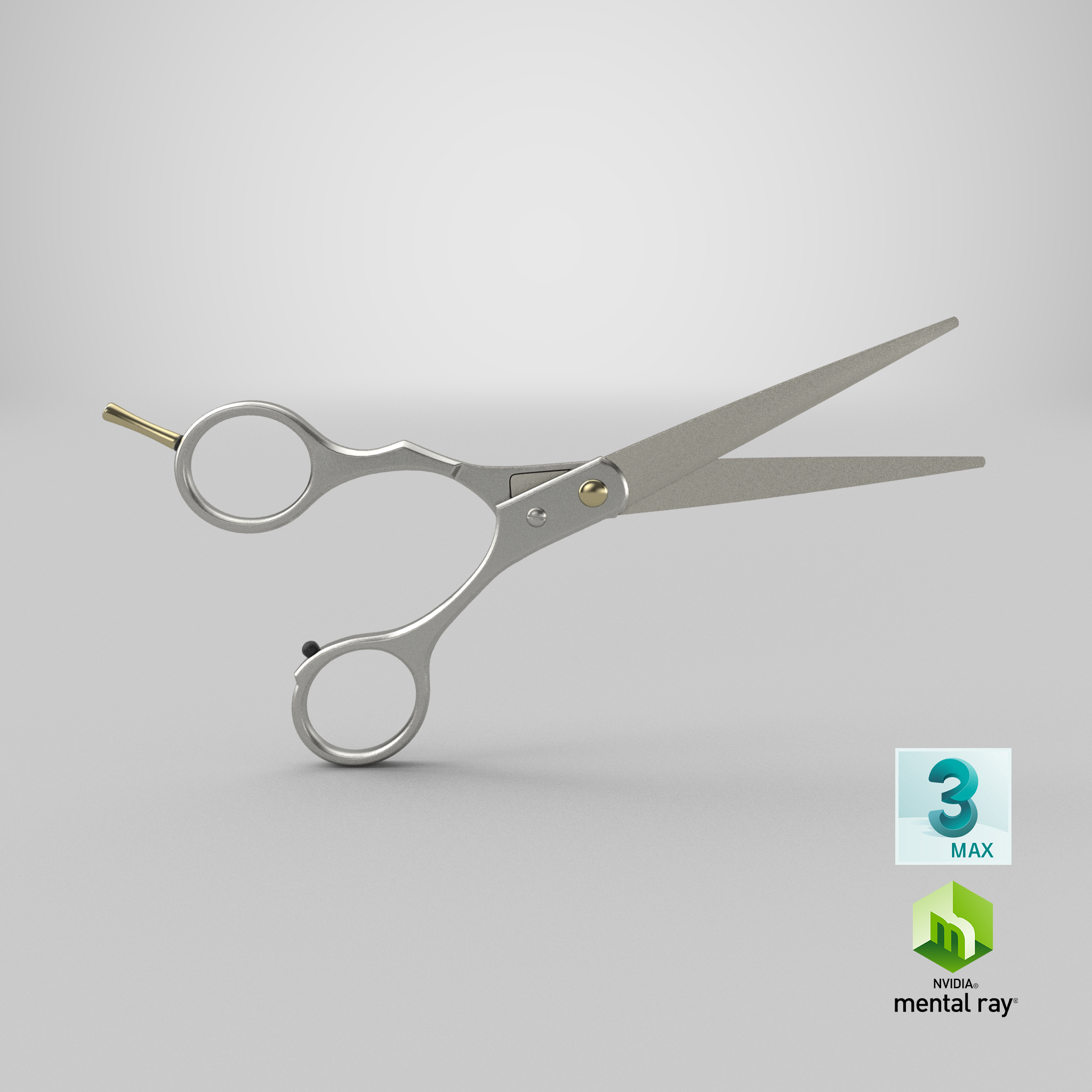 3D model barber scissors ar - TurboSquid 1294006