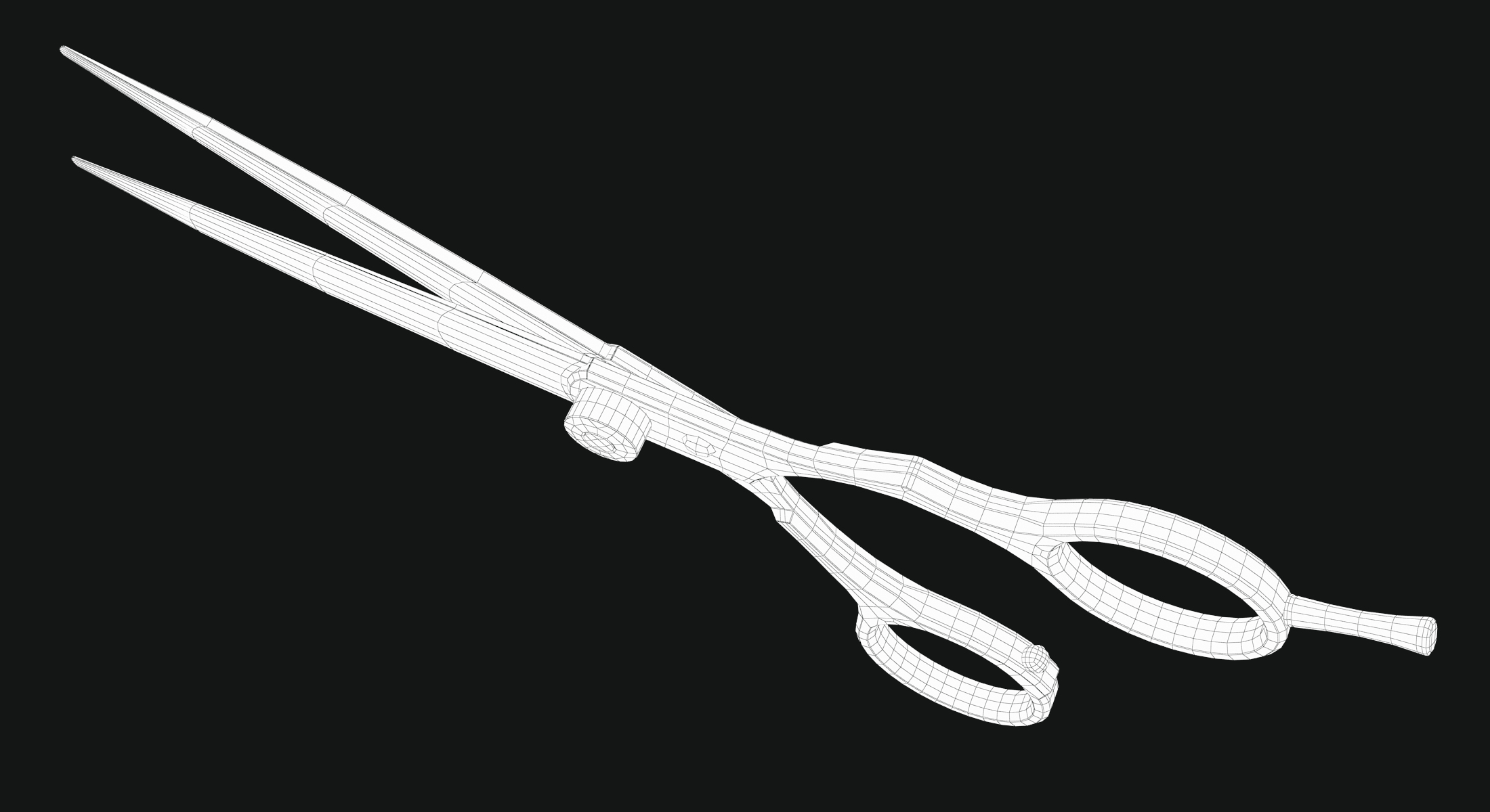 3D model barber scissors ar - TurboSquid 1294006