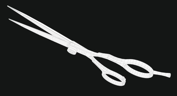 3D model barber scissors ar - TurboSquid 1294006