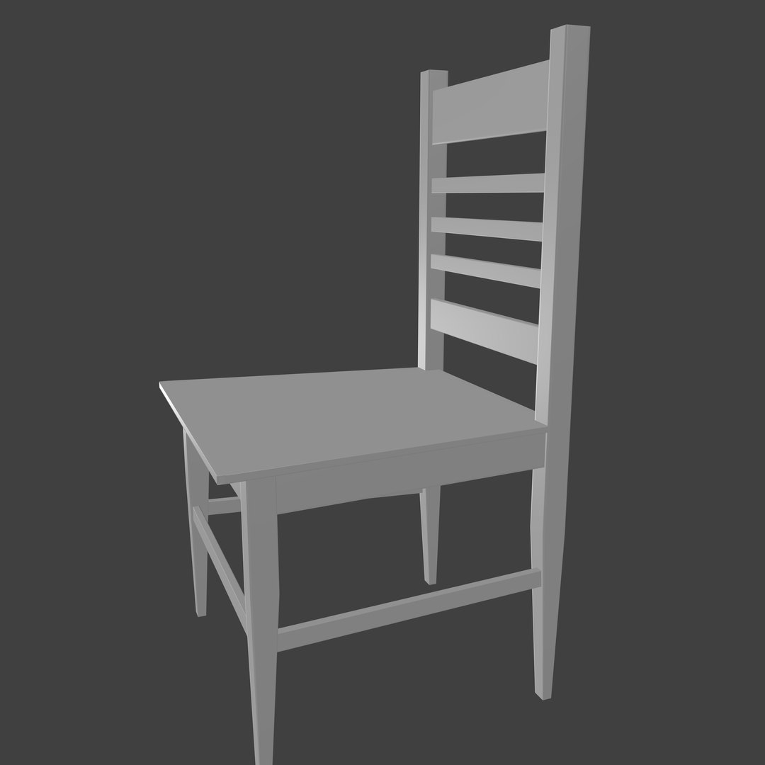Simple Chair Wooden 3D - TurboSquid 1309482