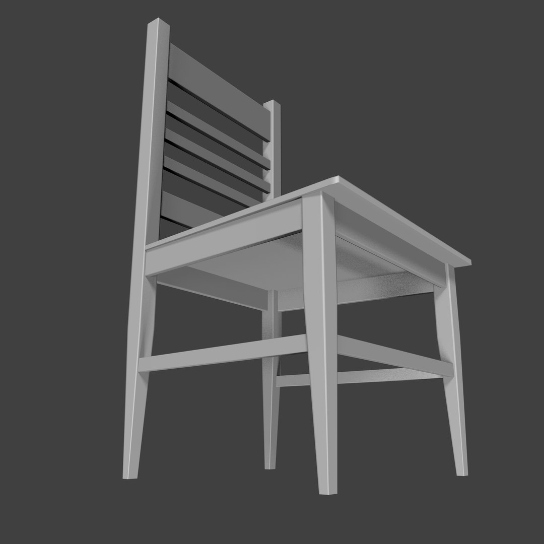 Simple Chair Wooden 3D - TurboSquid 1309482