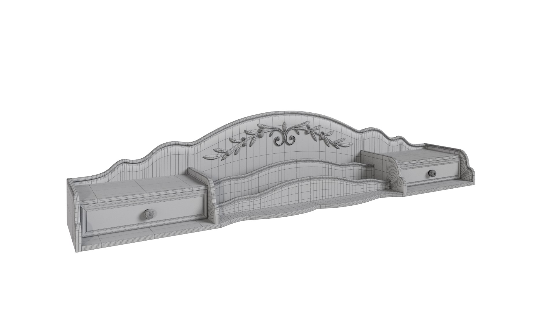 Desk Bureau Marseille For The Table 3D Model - TurboSquid 2272933
