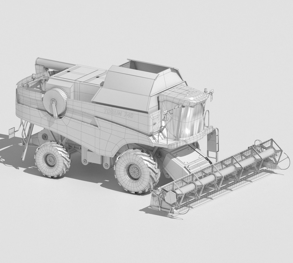 Combine Harvester 3D Model - TurboSquid 1196203