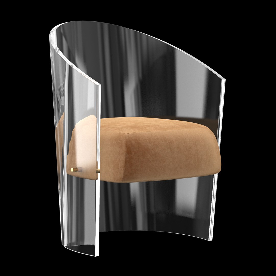3D CHAHAN Plexiglass Armchair Model - TurboSquid 1996073