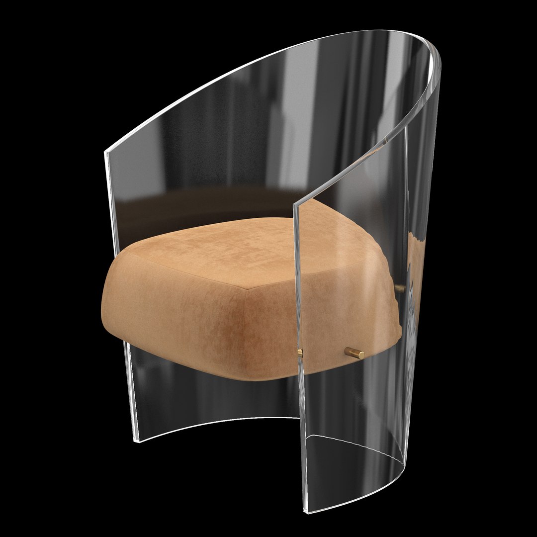 3D CHAHAN Plexiglass Armchair Model - TurboSquid 1996073