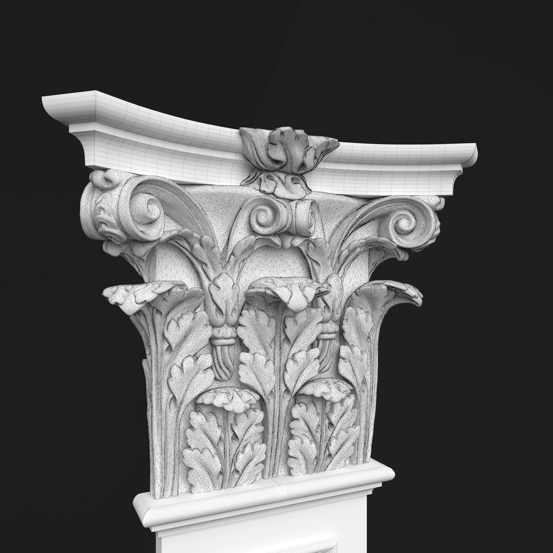 3D Model Column Decorative 19 - TurboSquid 2400644