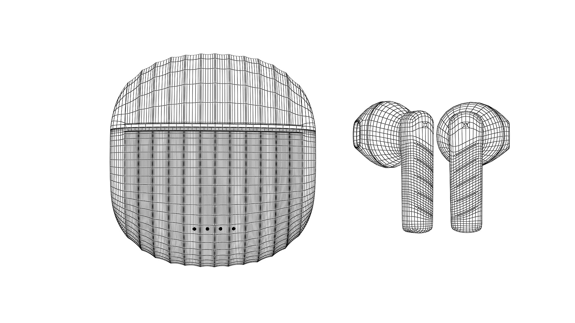 True Wireless Earbuds 3D Model - TurboSquid 2085078