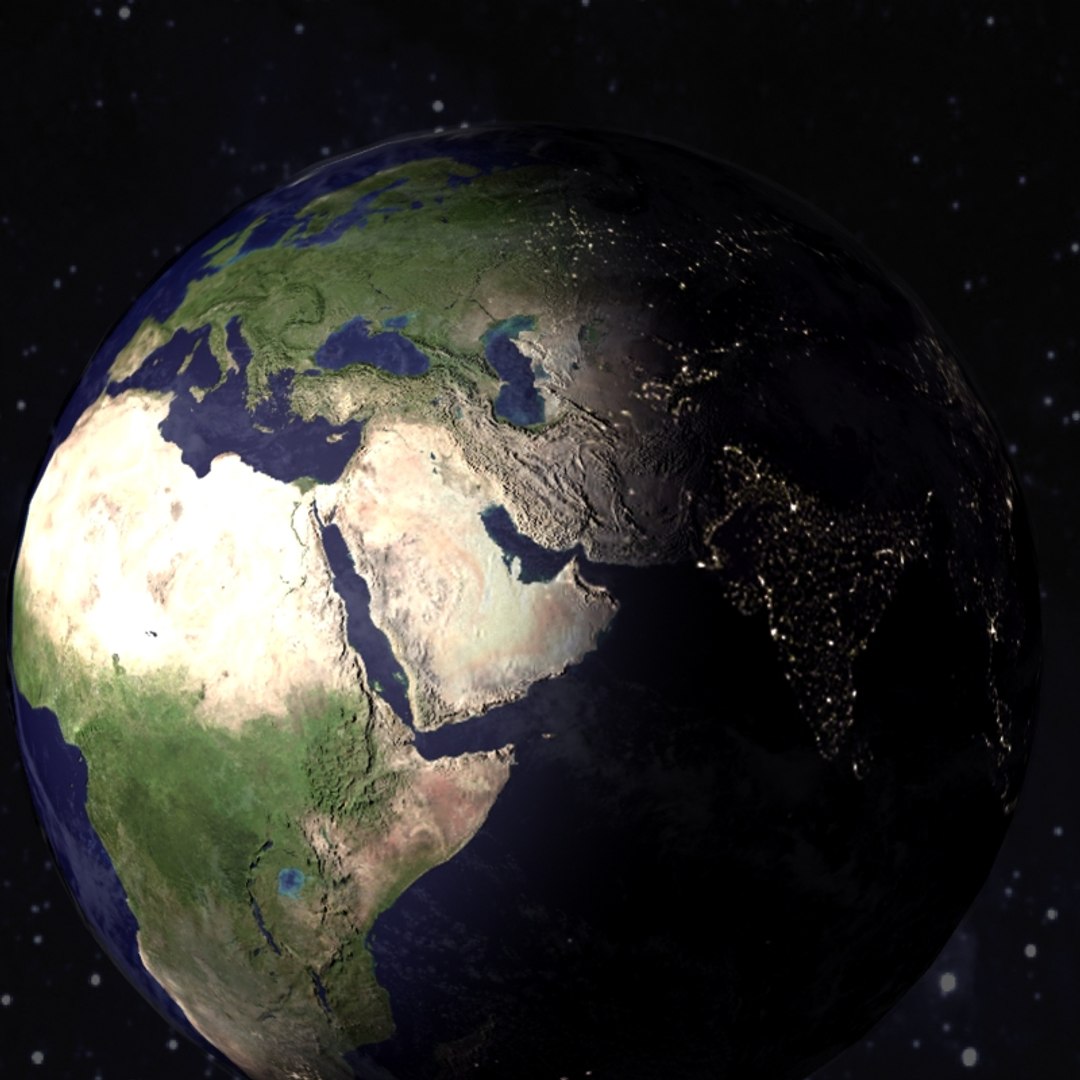 Earth Night 3d Max