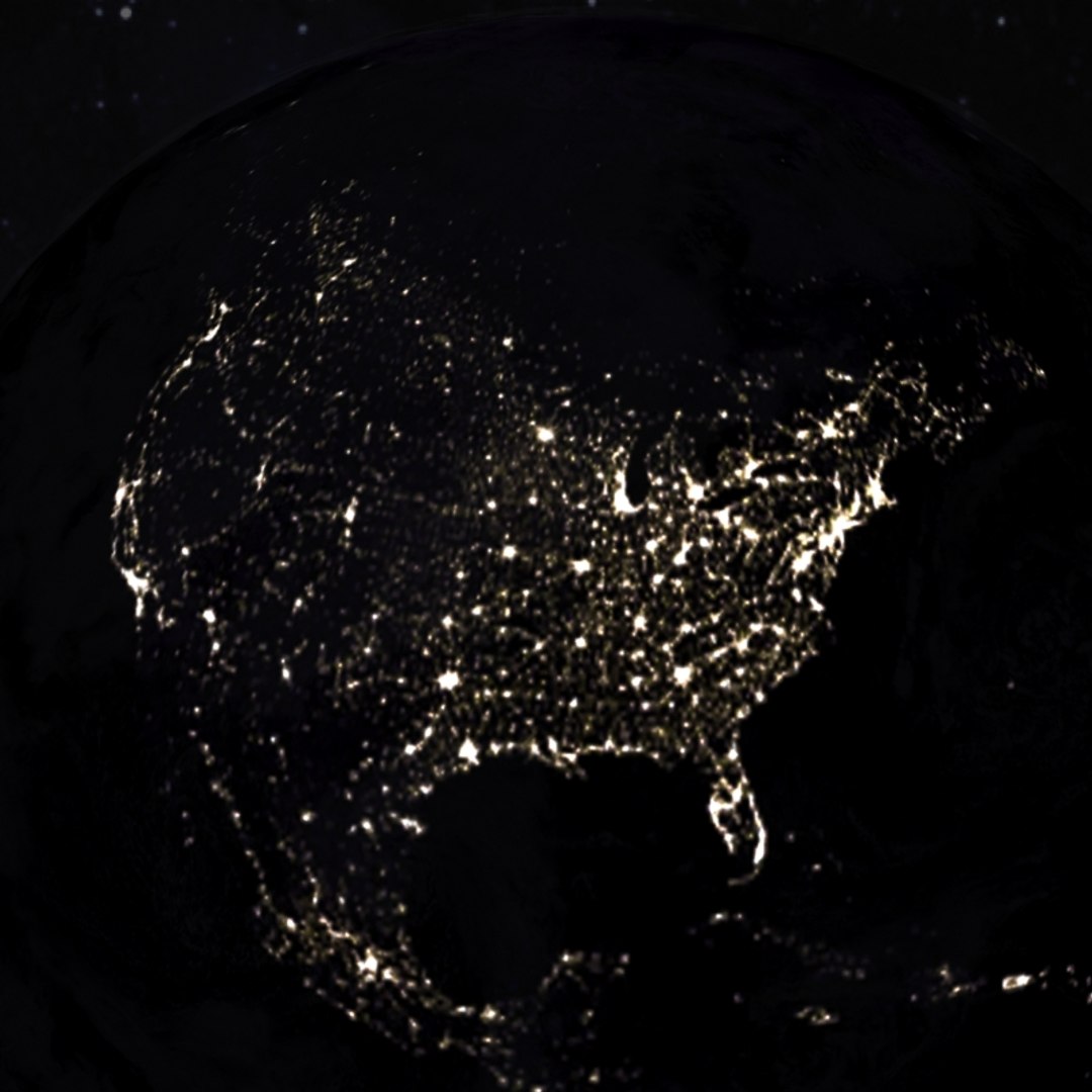 Earth Night 3d Max