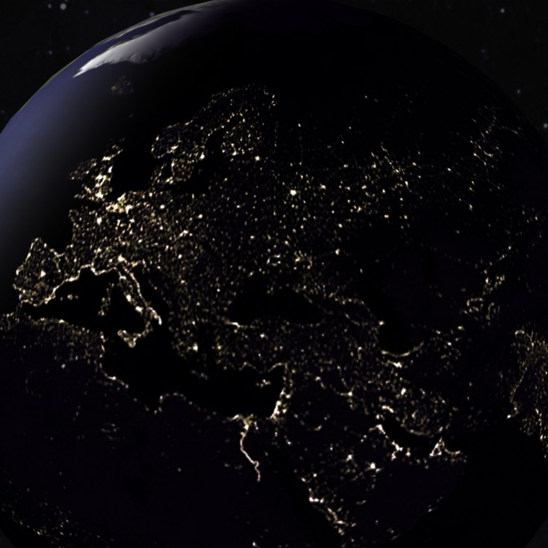 Earth Night 3d Max