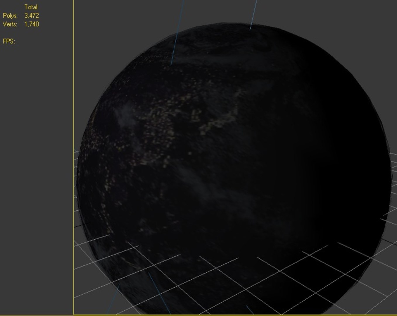 Earth Night 3d Max